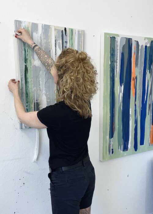 FIND YOU de Katrin Neudeck (2025) : Peinture Acrylique, Fusain sur ...