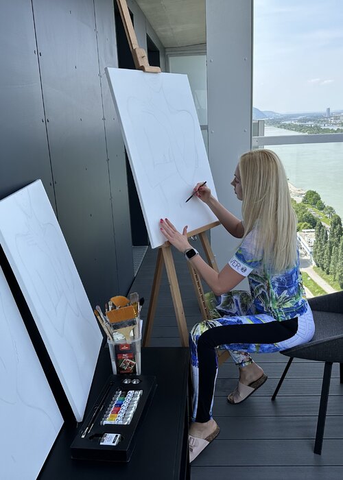 Roses de Alla Boiko (2021) : Peinture Huile sur Toile - Singulart