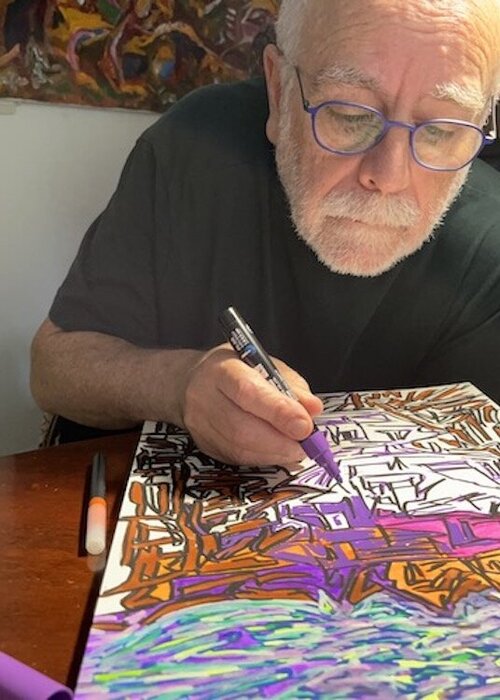 Hommage à VVG de Jorge Orellana Benado (2024) : Dessin Feutre sur ...