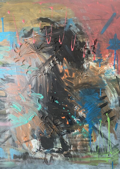 night ripple de Mary Simonsen (2025): Digital Digital en Vidrio - Singulart