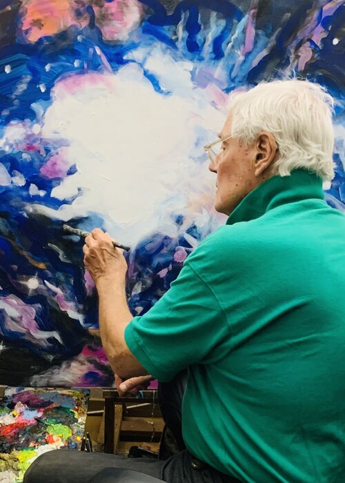 The Peaks in bloom de Martin Andreas Kuster (2019) : Peinture Acrylique ...