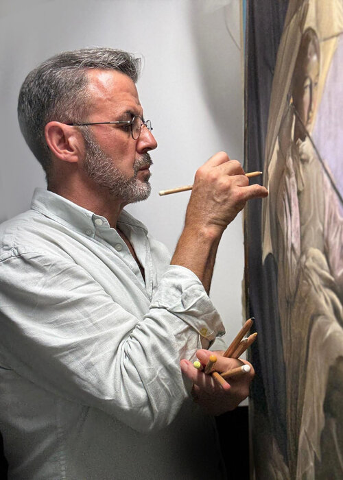 Bodegón Armario Azul de Jose G Recio (2025) : Peinture Huile sur Toile ...