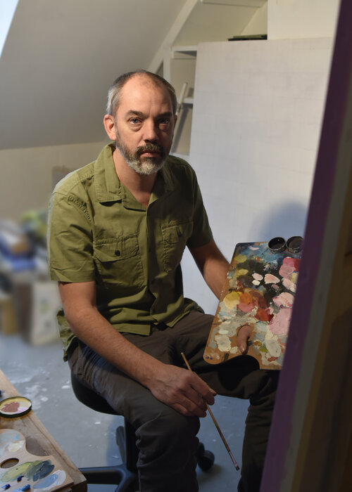 BUT I LOVED HIM de DILLIES (2024) : Peinture Acrylique sur Lin - Singulart