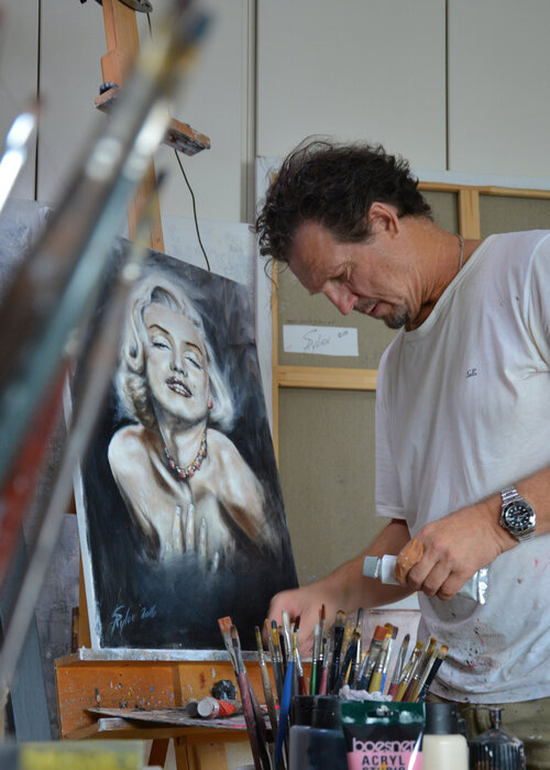 „Glanz der Stille“ by Sergej Rylov (2021) : Painting Acrylic, Gold leaf ...