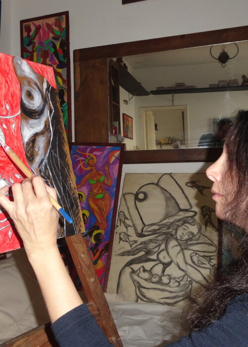 "Mujer rasgada" de Patricia Silva (2017) : Dessin Pastel, Crayon de ...