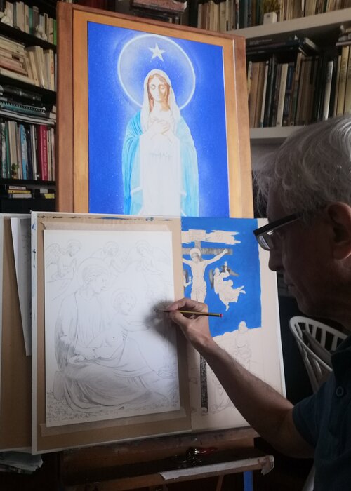 Monti Alburni by Silvio Ricci (2024) : Painting Watercolor on Paper ...