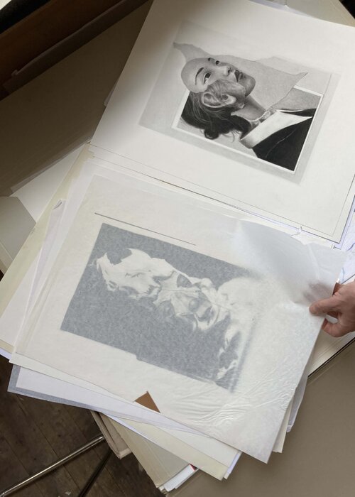 HEADS_Eulenportrait by Rebekka Brunke (2022) : Drawing Charcoal on ...