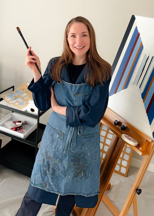 One Step Ahead by Elena Alexander (2025) : Painting Acrylic on Canvas ...