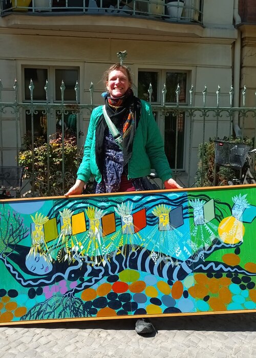 Tsunki- Göttin der Spiegelung by Julia Brömsel (2019) : Painting ...