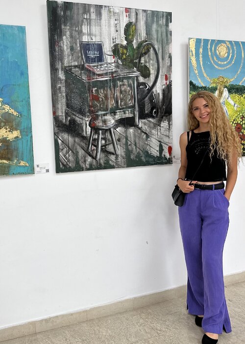 Silent Scream by Alessia Mogos (2024) : Painting Acrylic, Pencil on ...