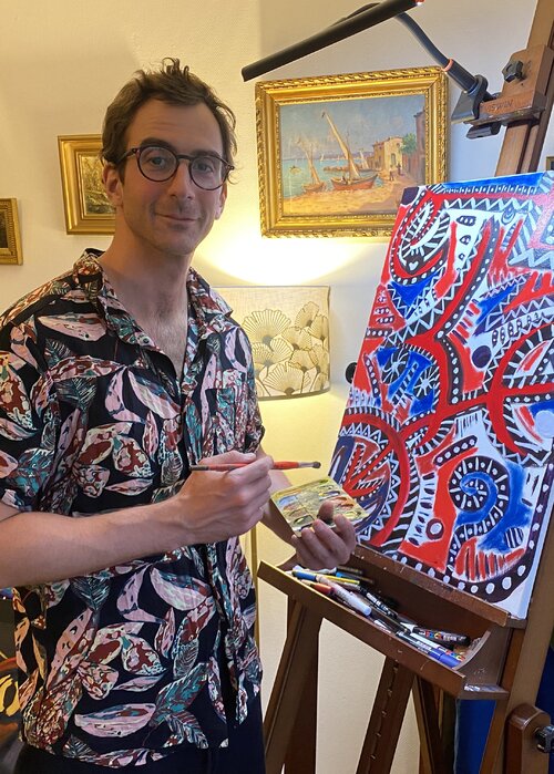 Bailaora by Arnaud Dervin (2024) : Painting Oil on Canvas - Singulart