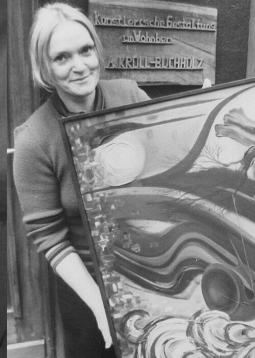 Wasser stürzen vom Fels by Annachrista Kroll-Buchholz (2014) : Painting Watercolor on Paper ...