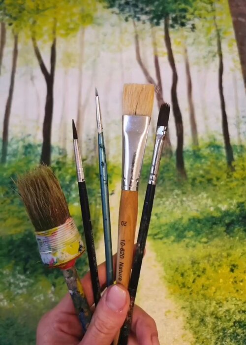 Into the Sunset by Fie Freja Sandkamm (2022) : Painting Acrylic, Gold ...