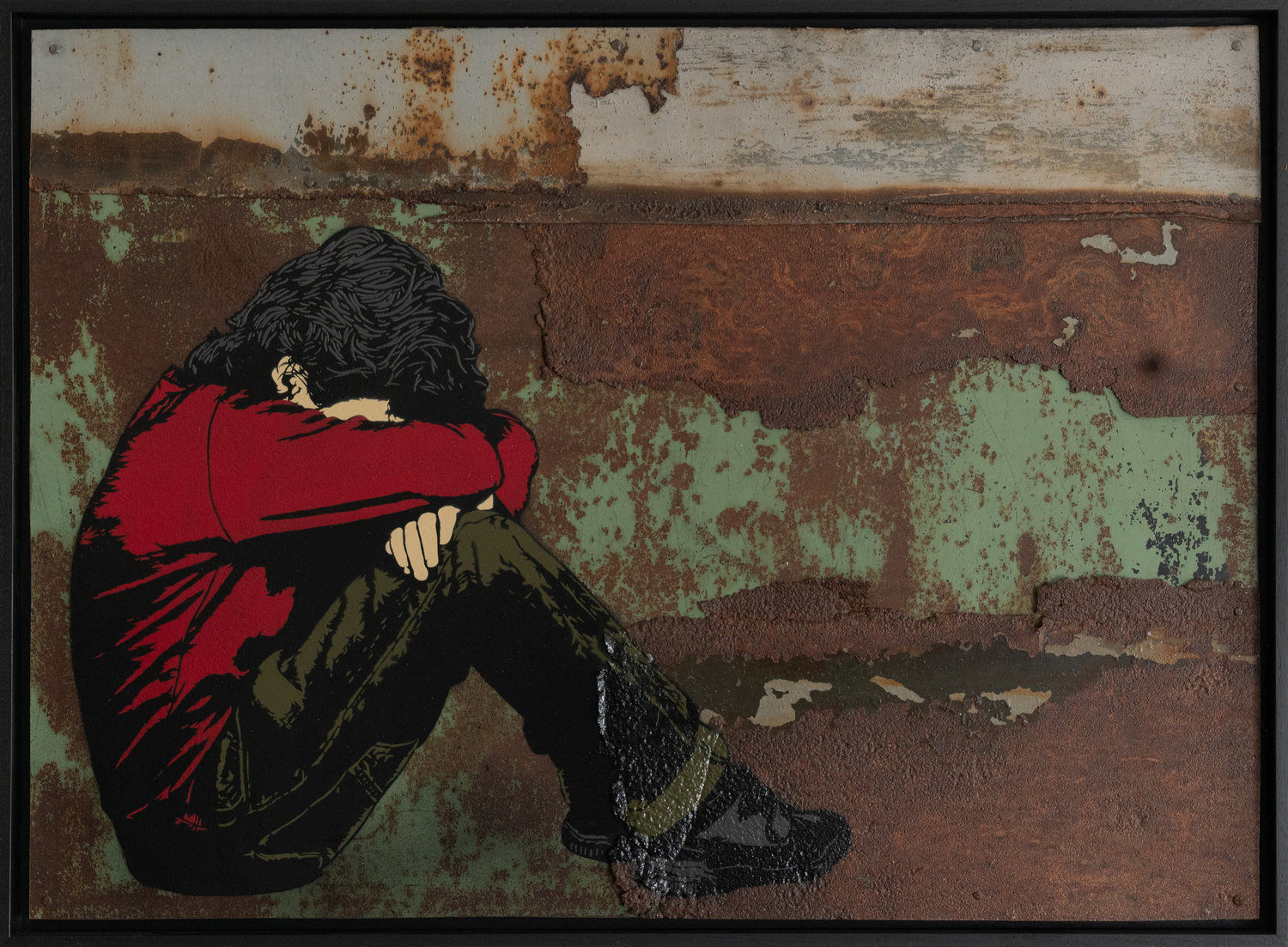 Hiding by Alias (2017) : Painting Spray Paint on Metal - Singulart