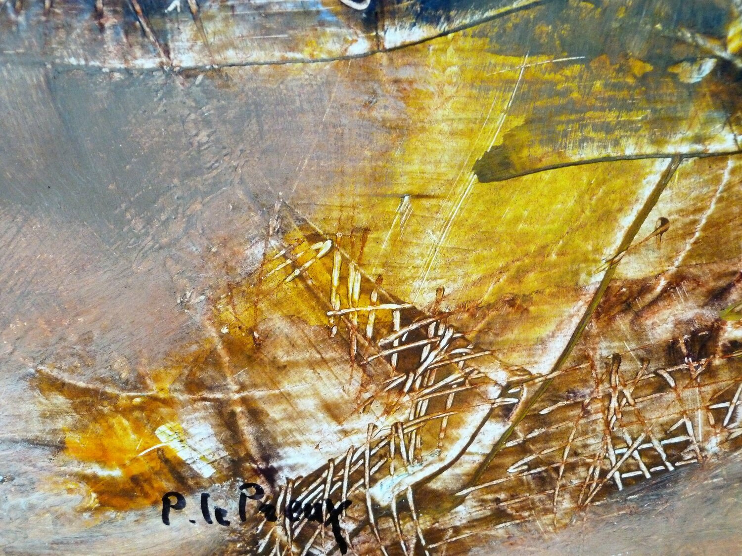 EXOSPACE II von Pierre Le Preux (2016): Malerei Acryl, Pigmente auf ...