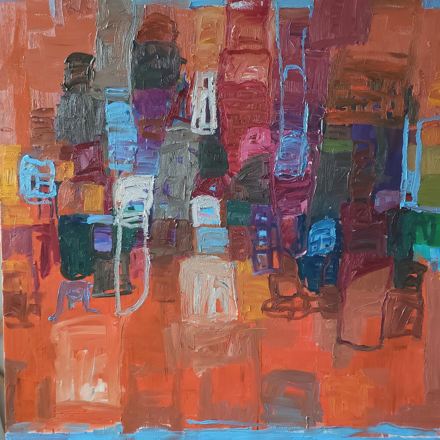 Egress Through the Orange Grove de Shelton Walsmith (2018) : Peinture ...