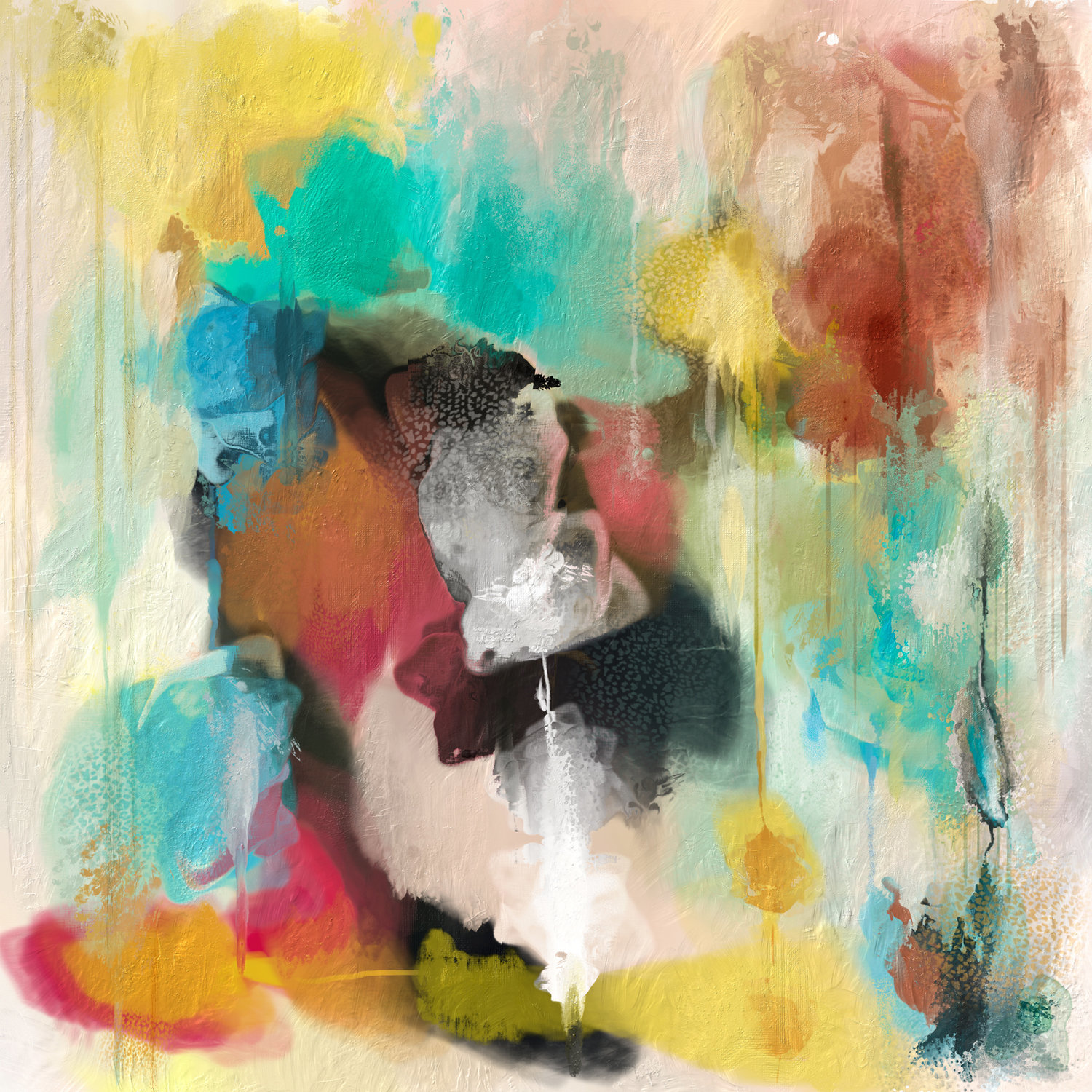 Rain Promenade by Andrej Barov (2018) : Digital Digital on Canvas ...