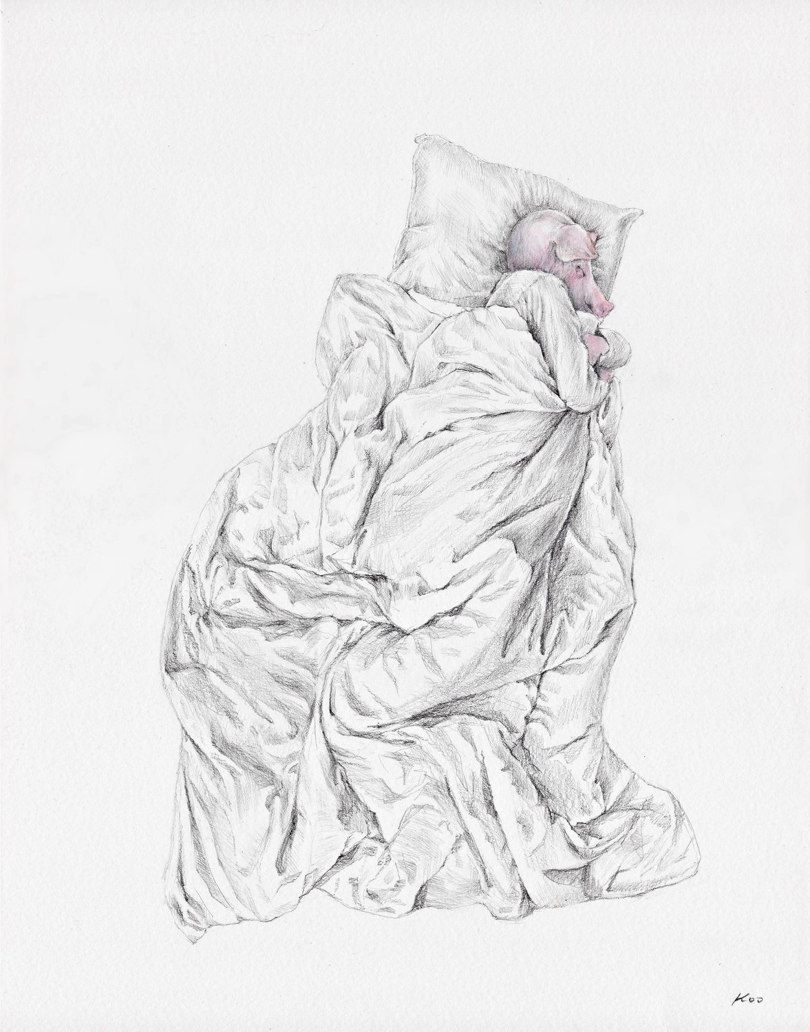 Good Night Drawing by Seunghwui Koo (2018) : Drawing Watercolor, Pencil ...