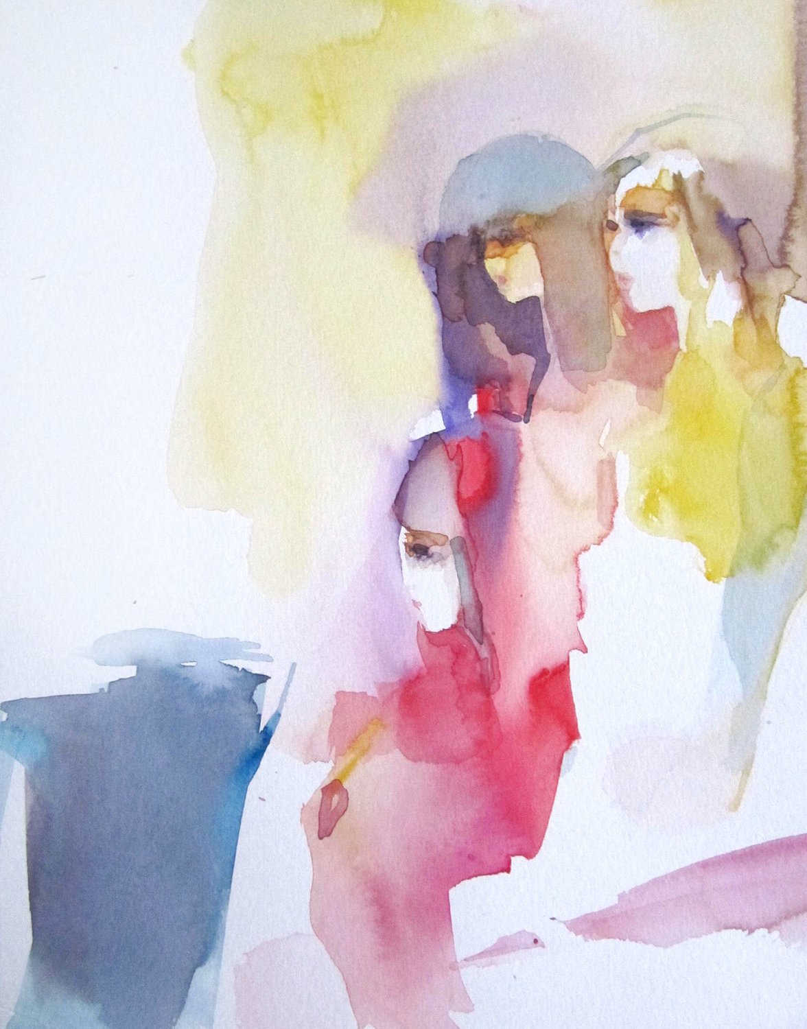 Intrigue by Sylvia Baldeva (2016) : Work on Paper Watercolor on Paper ...