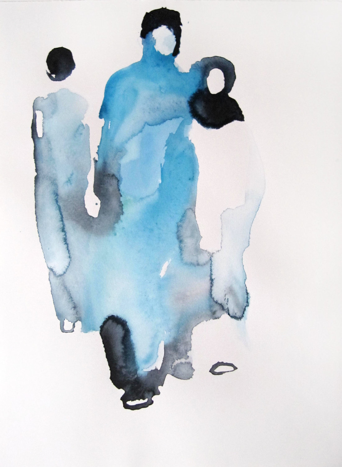 Messagers by Sylvia Baldeva (2017) : Work on Paper Watercolor on Paper ...