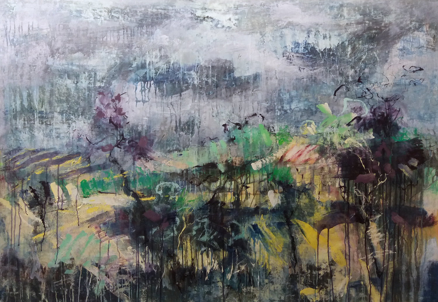 Land by Carsten Frank (2017) : Painting Acrylic on Canvas - Singulart