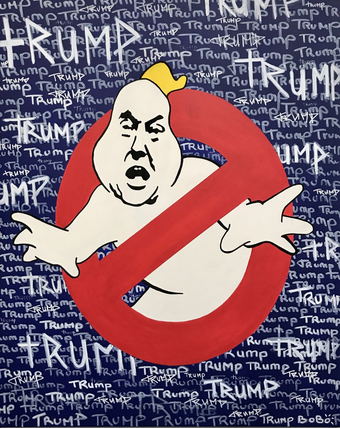 GHOSTBUSTRUMP by Bobo artist (2017) : Painting Acrylic on Canvas ...