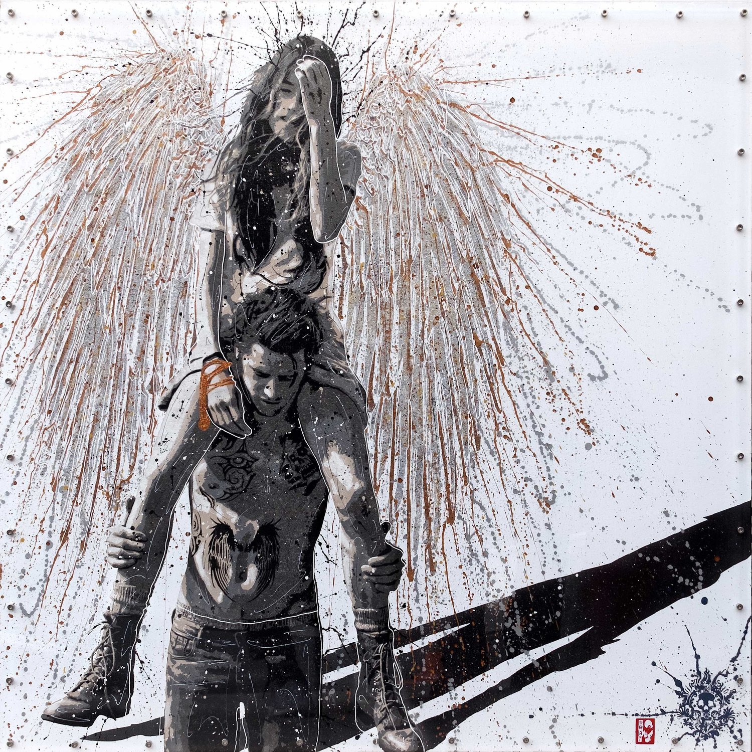 Loud Like Love On An Atom by Brat (2018) : Painting Acrylic on Wood ...