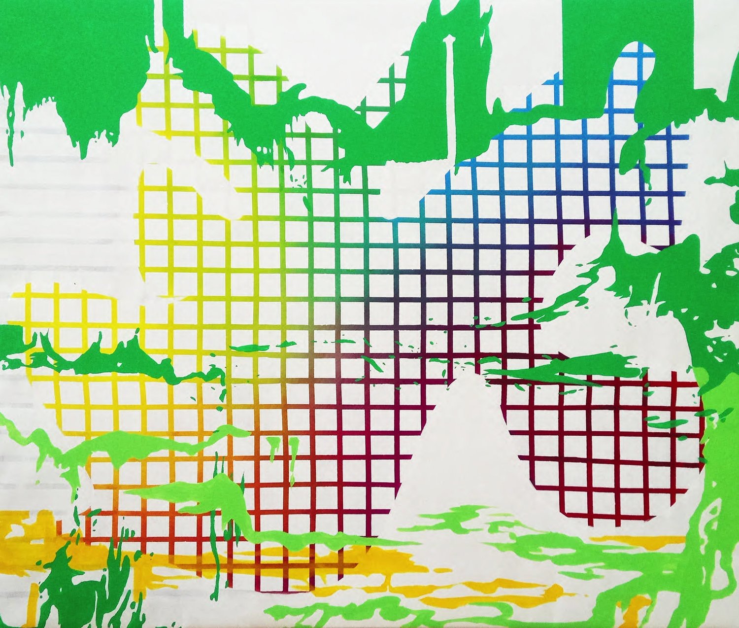 Offline von Alicja Pruchniewicz (2018): Malerei Acryl auf Leinwand ...