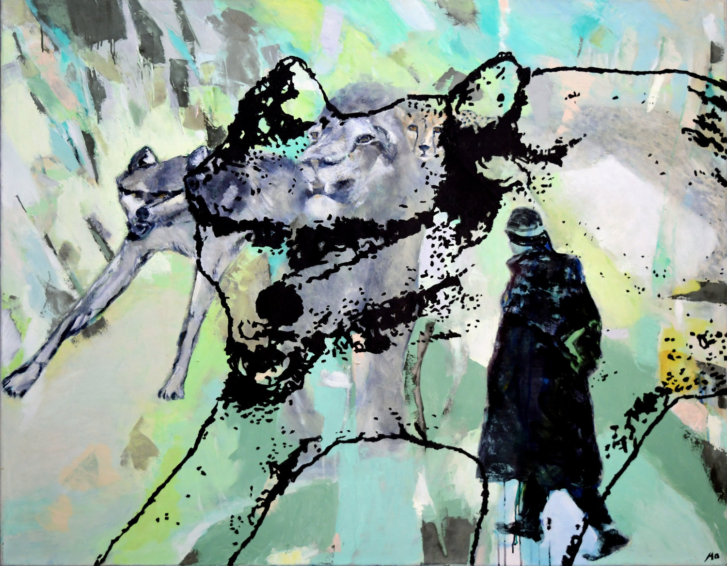 Dante by Matthias Oppermann (2013) : Painting Oil on Canvas - Singulart