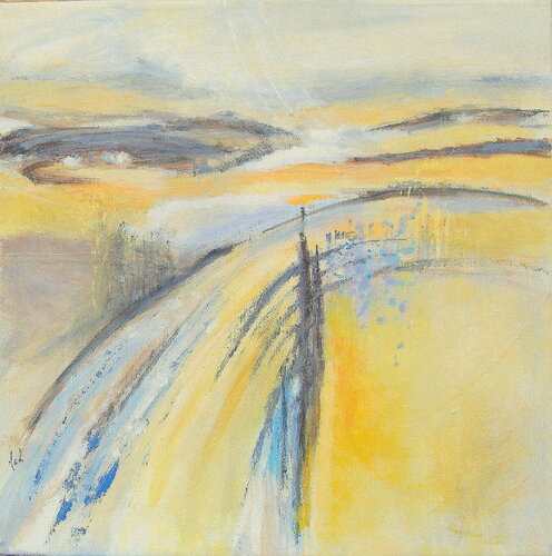 Scandinavian Autumn by Aase Lind (2018) : Painting Acrylic, Pencil on ...