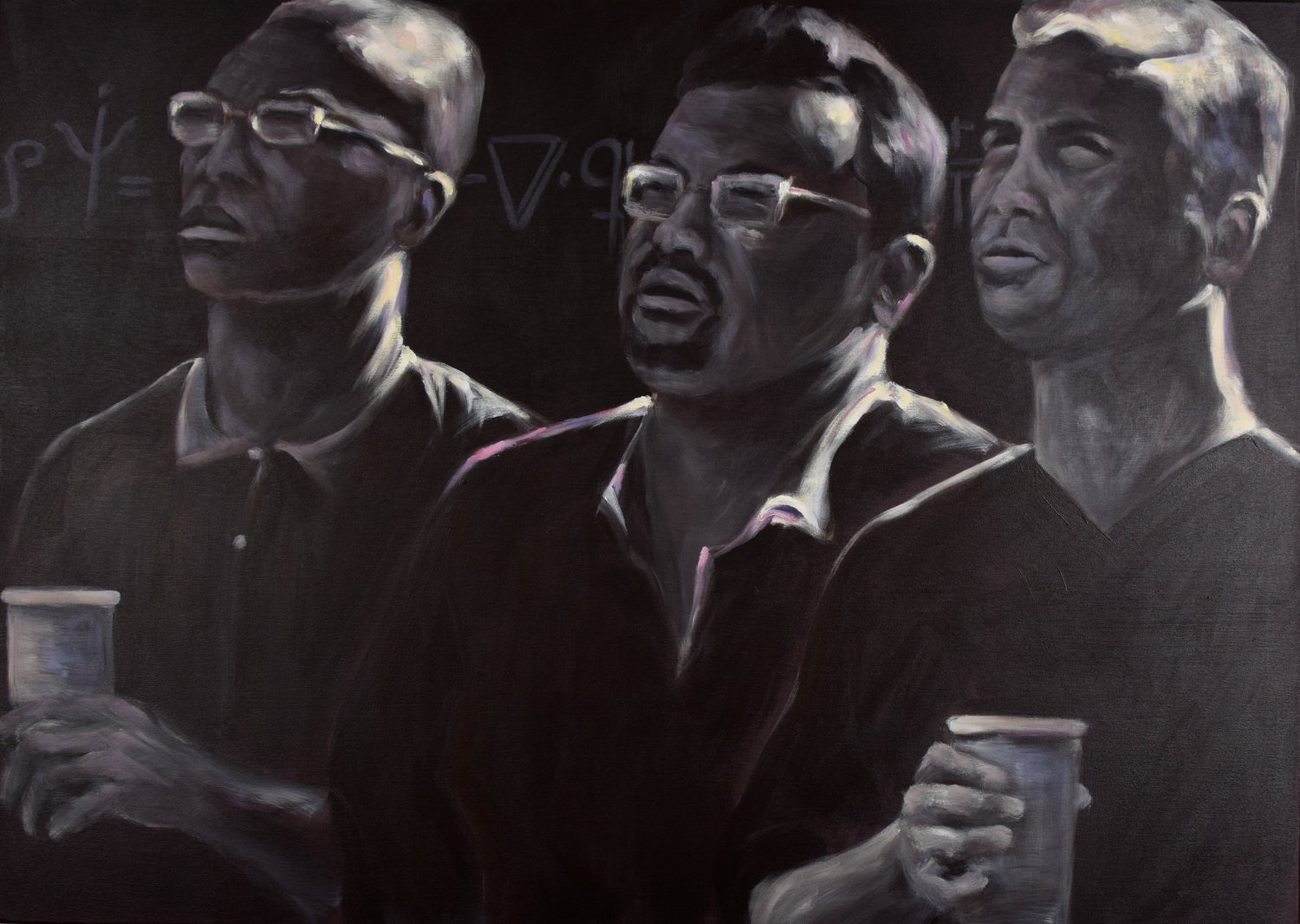 Spectators I by Prof. Gerhard Silber (2019) : Painting Acrylic on ...