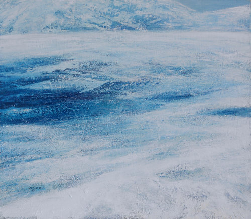 Lago ghiacciato by Graziella Da Gioz (2019) : Painting Oil on Canvas ...