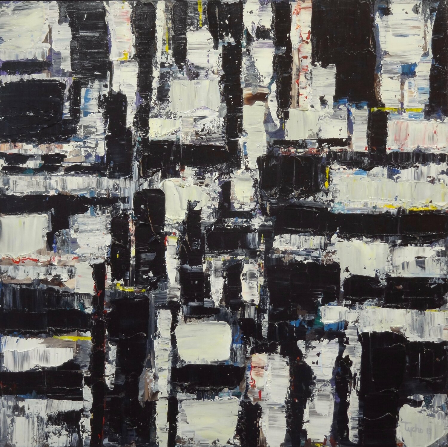 Composition in Black and White by David Tycho (2013) : Painting Acrylic ...