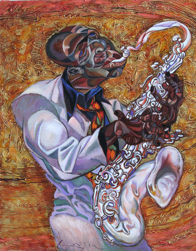 Portrait RON CARTER. by Roman Nogin (2019) : Painting Oil on Canvas ...