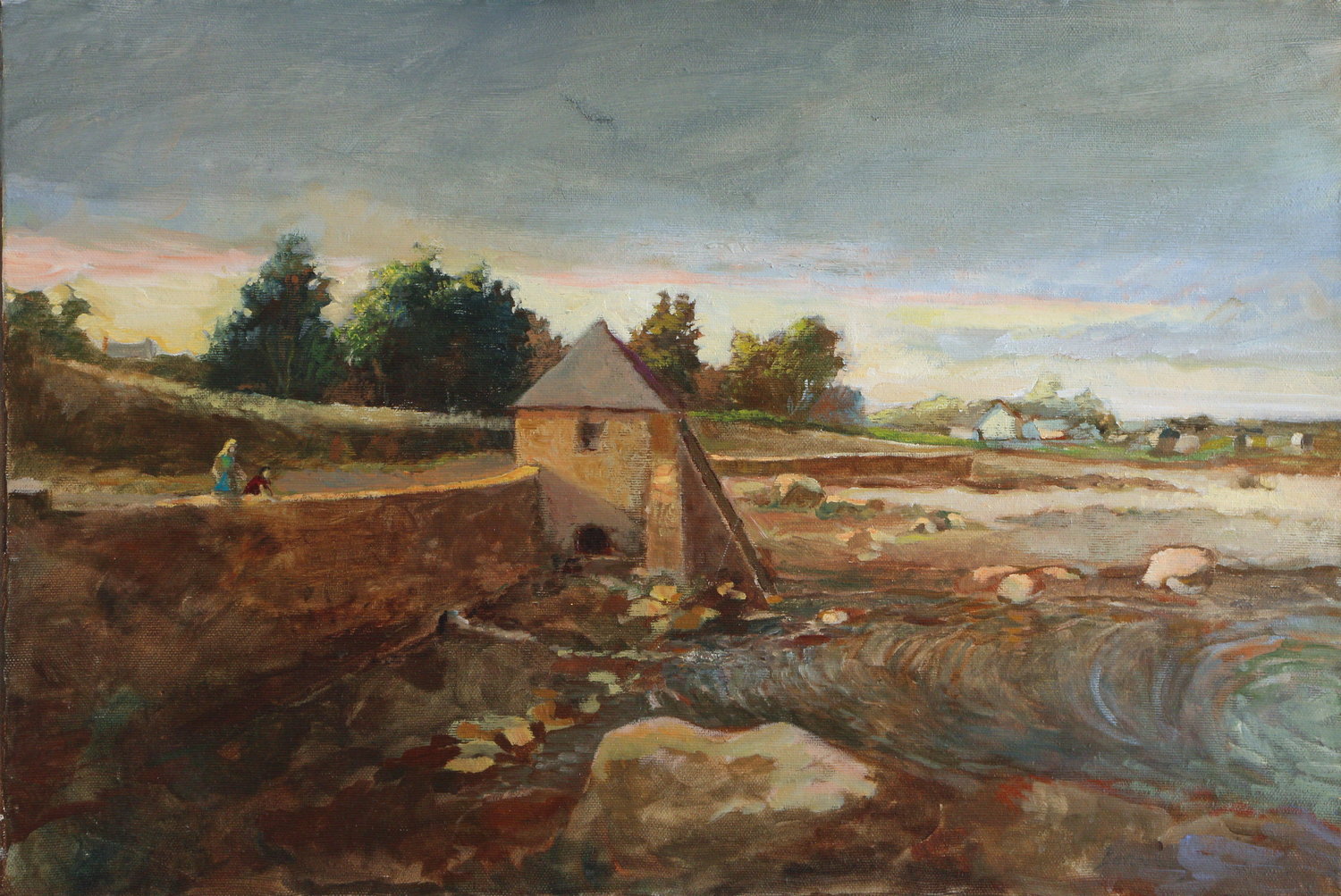 Ploumanach by Bertrand Girard (2015) : Painting Oil on Canvas - SINGULART