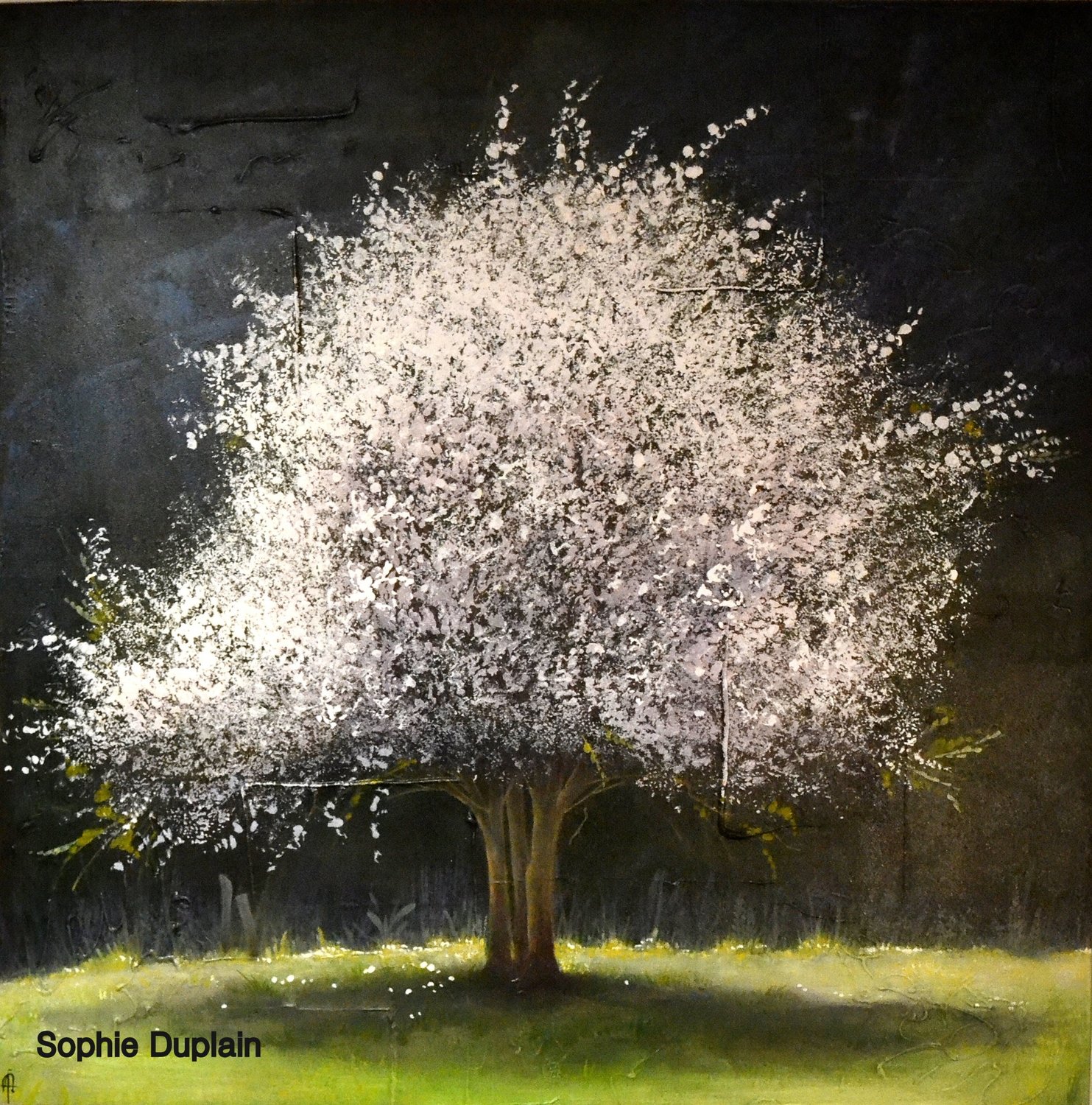 Spring by Sophie Duplain (2017) : Painting Oil, Lacquer on Canvas ...