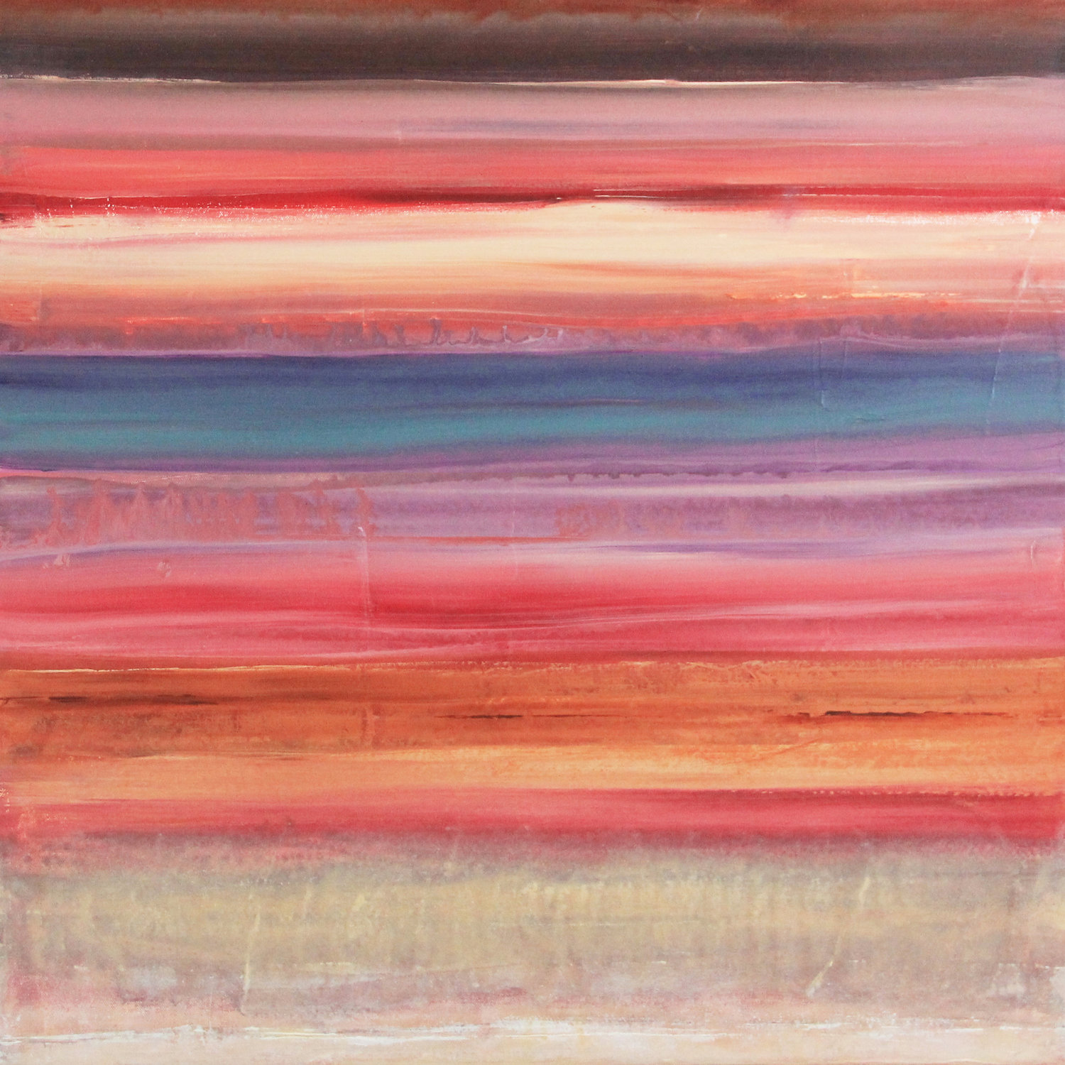 Karma von Kimberley Bruce (2015): Malerei Acryl, Collage auf Leinwand ...