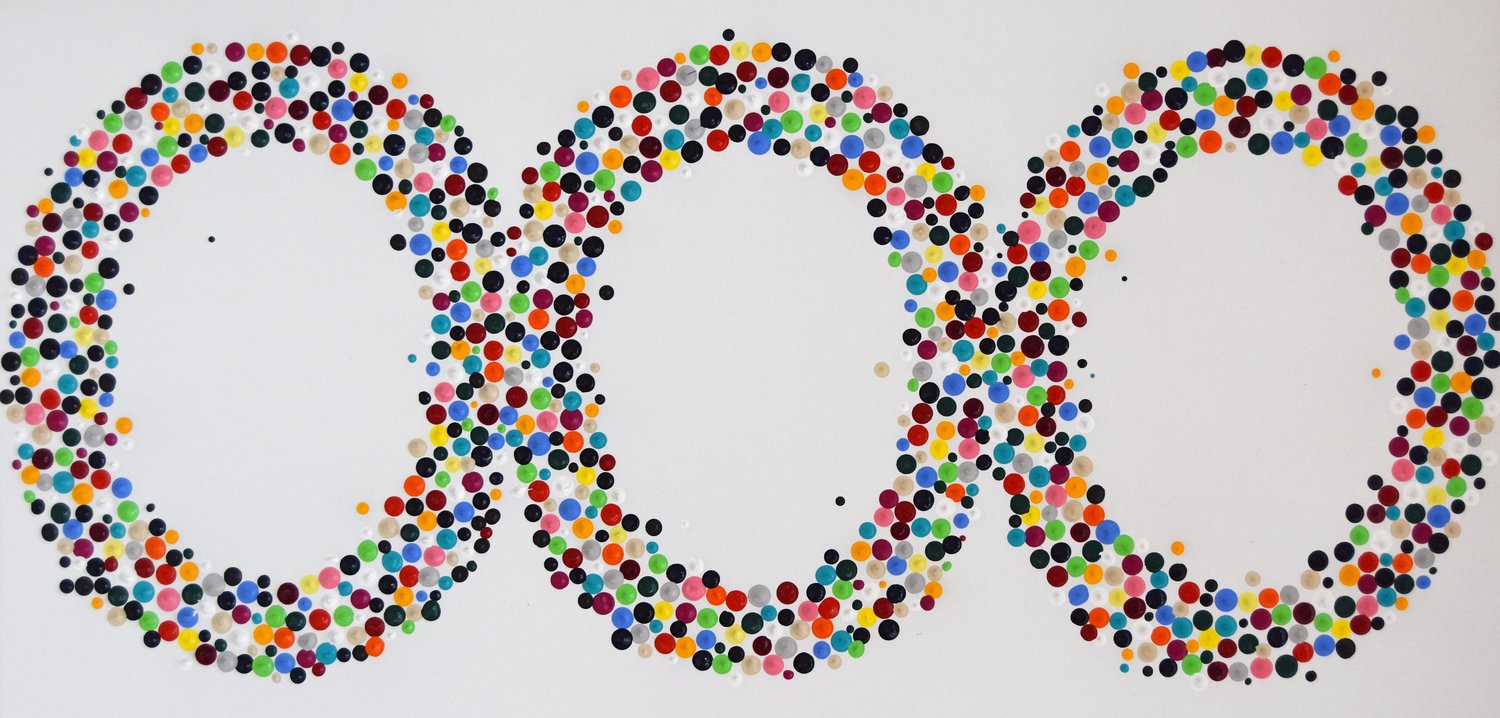 Lacy chain! by Astrid Stoeppel (2018) : Painting Acrylic on Canvas ...