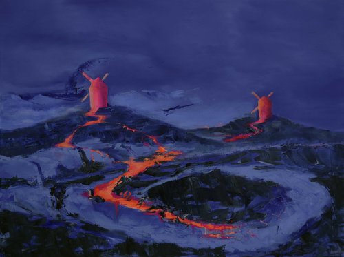 Moonlight by Sergey Lutsenko (2018) : Painting Oil on Canvas - Singulart