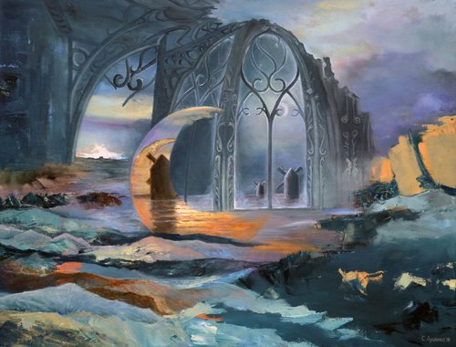 Moonlight by Sergey Lutsenko (2018) : Painting Oil on Canvas - Singulart