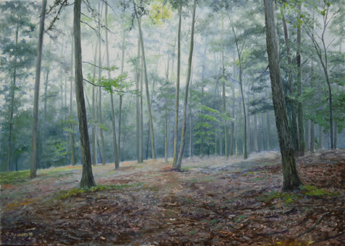 Golden Morning by Sergey Lutsenko (2020) : Painting Oil on Canvas ...