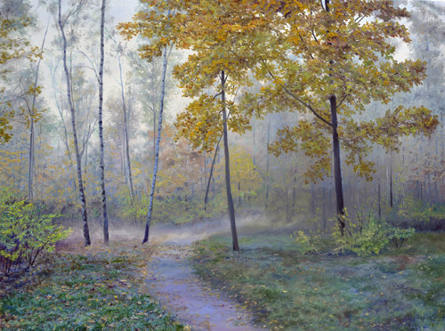 Golden Morning by Sergey Lutsenko (2020) : Painting Oil on Canvas ...