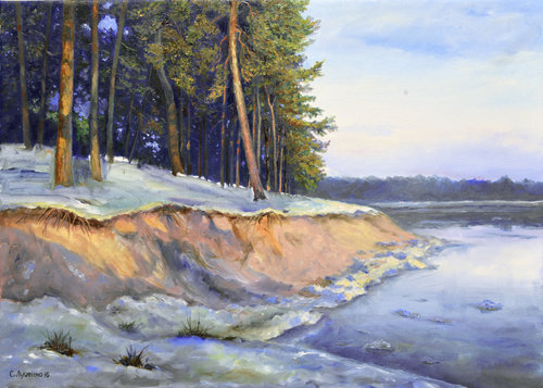 Golden Morning by Sergey Lutsenko (2020) : Painting Oil on Canvas ...