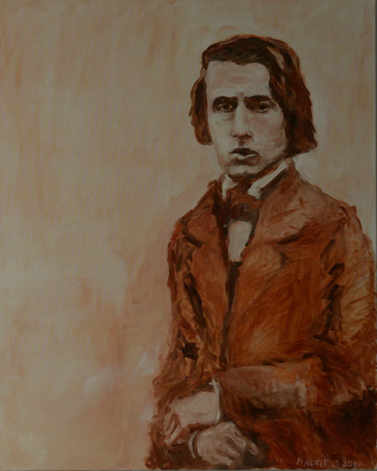 Frédéric Chopin by Norbert Mauritius (2019) : Painting Oil on Canvas ...