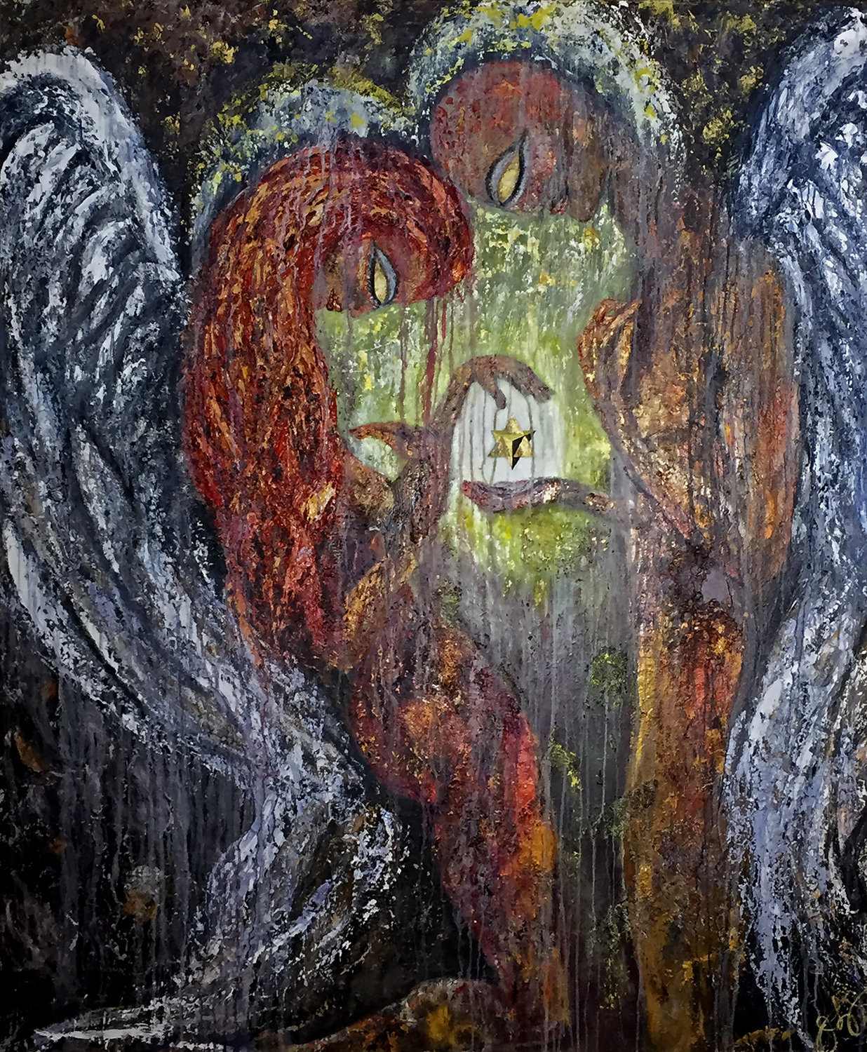 ariel & michael de Jason Lincoln Jeffers (2016): Pintura Acrílico, Óleo ...