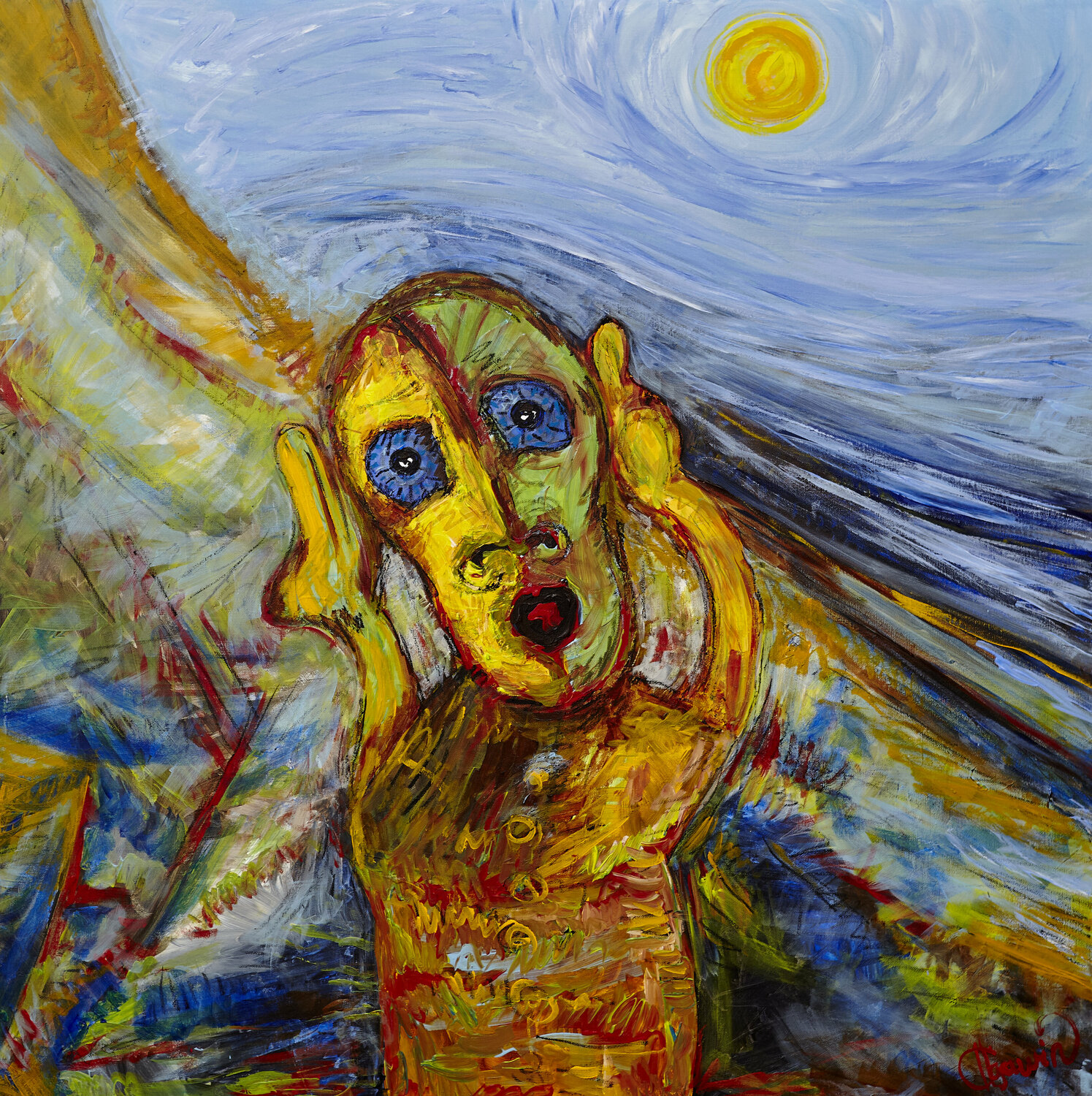 Screaming Person Painting