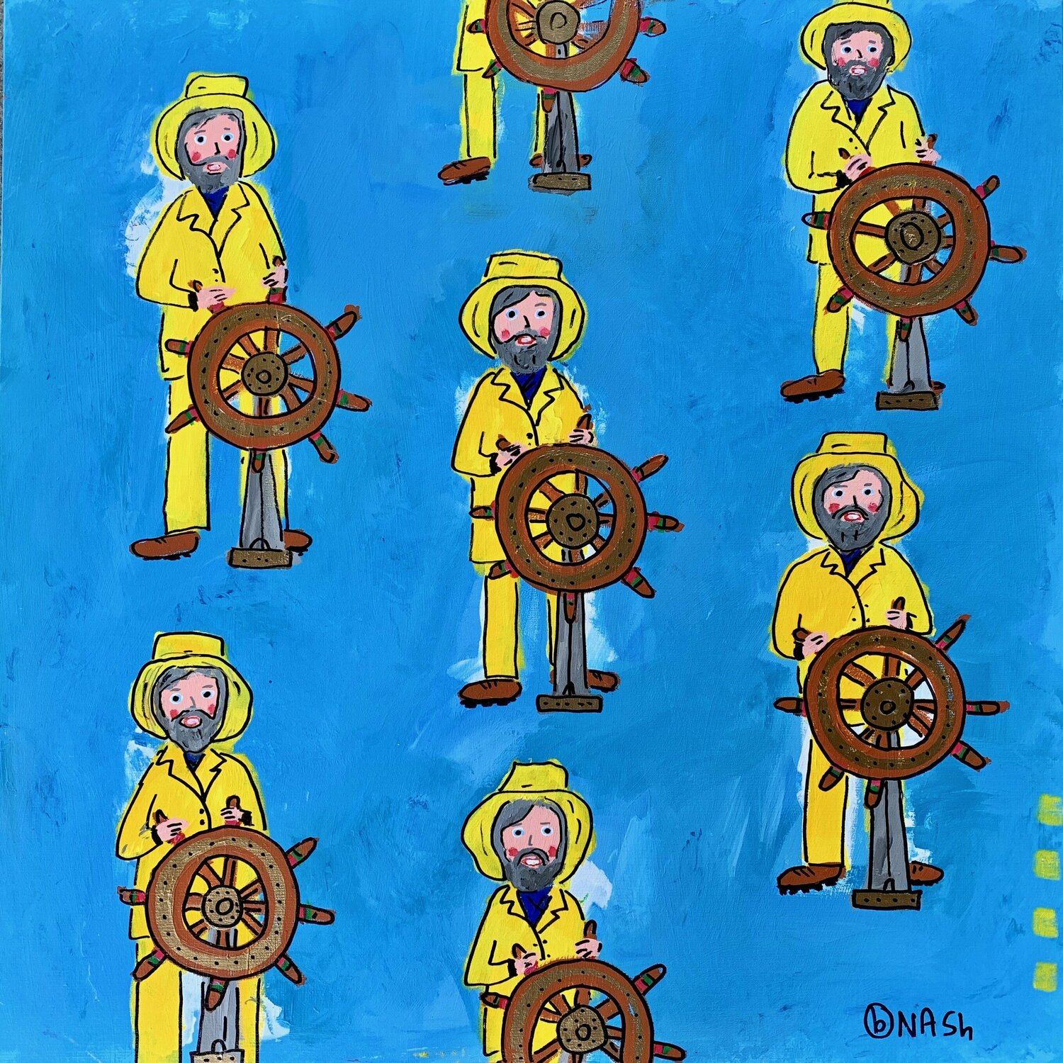 Gorton Fisherman by Brian Nash (2019) : Painting Acrylic on Canvas ...