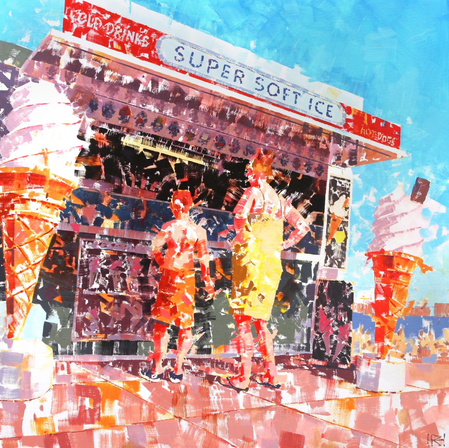 soft ice by Rudyard Heaton (2016) : Painting Oil on Linen - Singulart