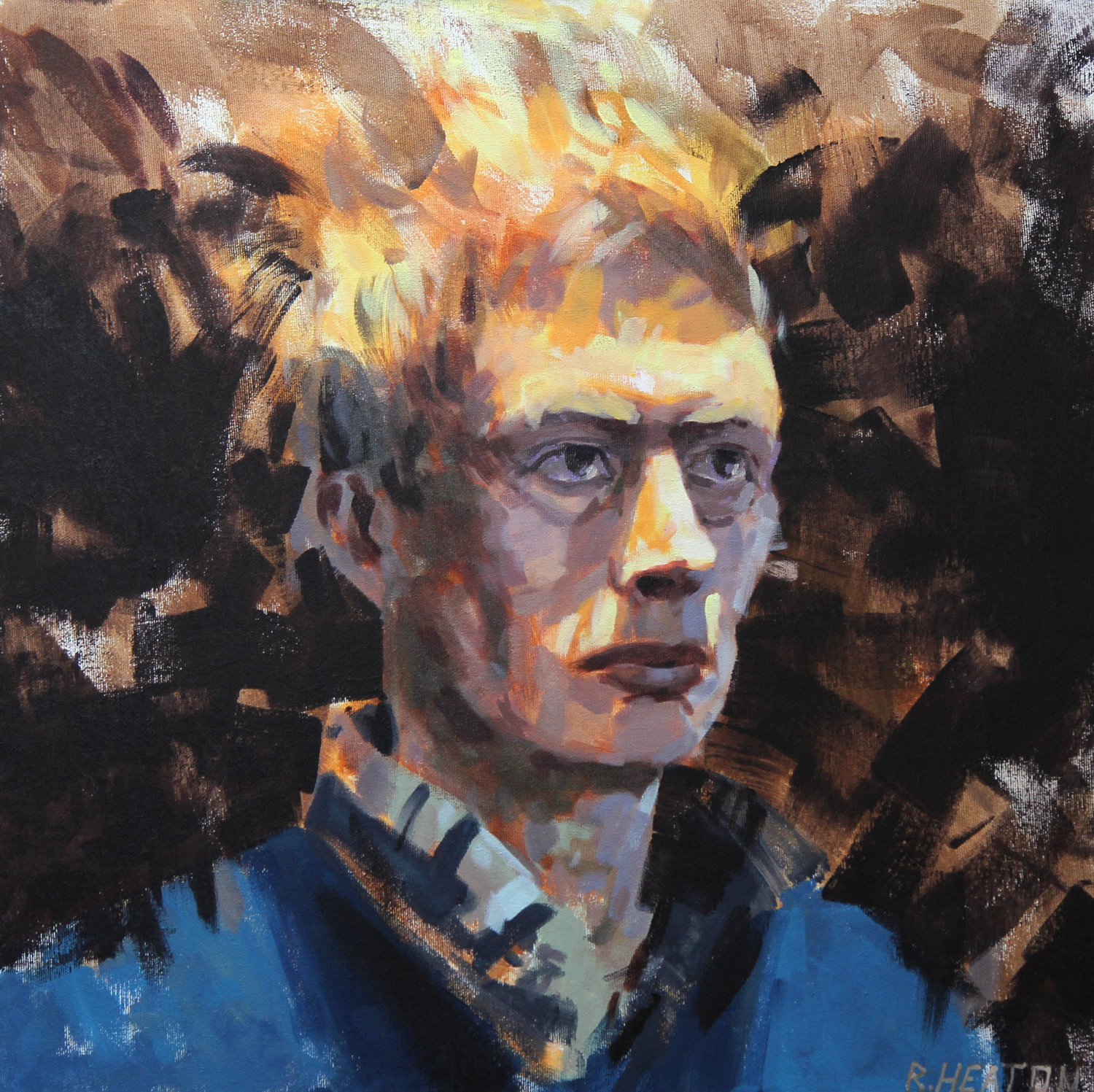 autoportraiot avec lumiere zenithale de Rudyard Heaton (2018 ...