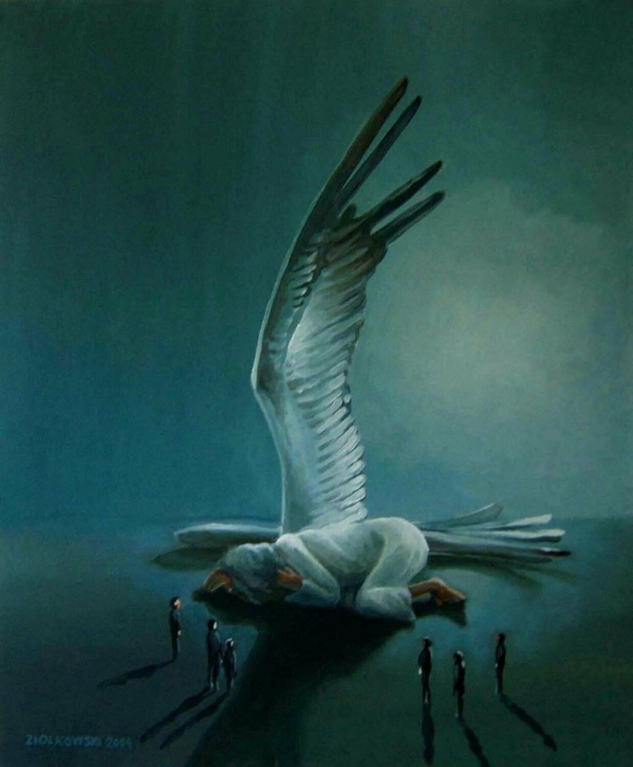 SLEEPING ANGEL von Gregor Ziolkowski (2004): Malerei Öl auf Leinwand ...